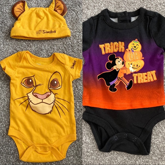 Disney | Costumes | Halloween Set Disney Babys Short Sleeve Bodysuit ...